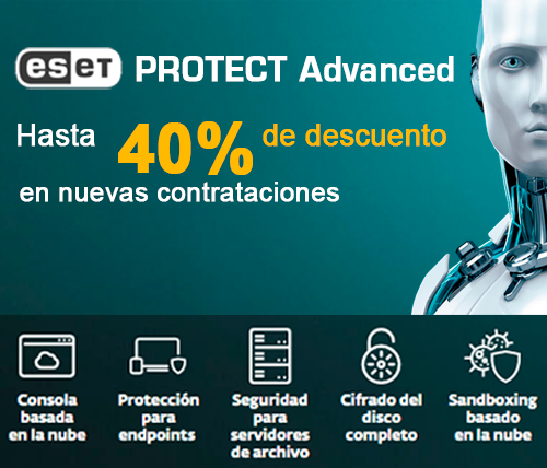 Promoción ESET PROTECT Advanced. Protección para endpoints